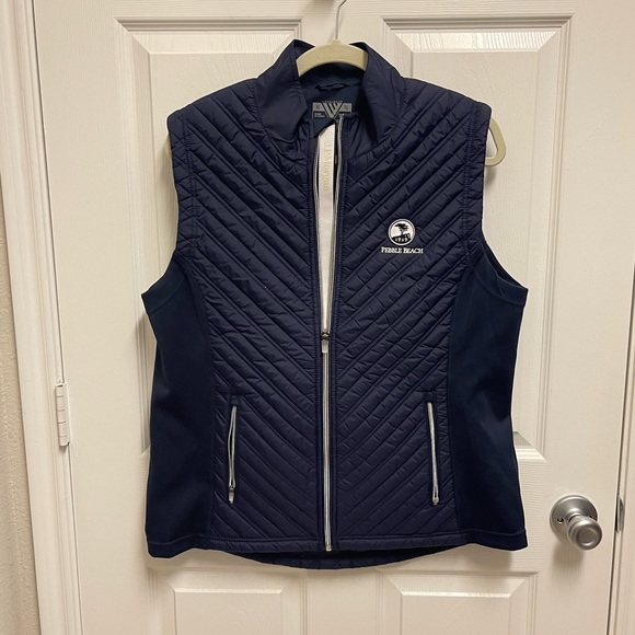 Levelwear | Jackets & Coats | Levelwear Navy Quilted Pebble Beach Vest ...